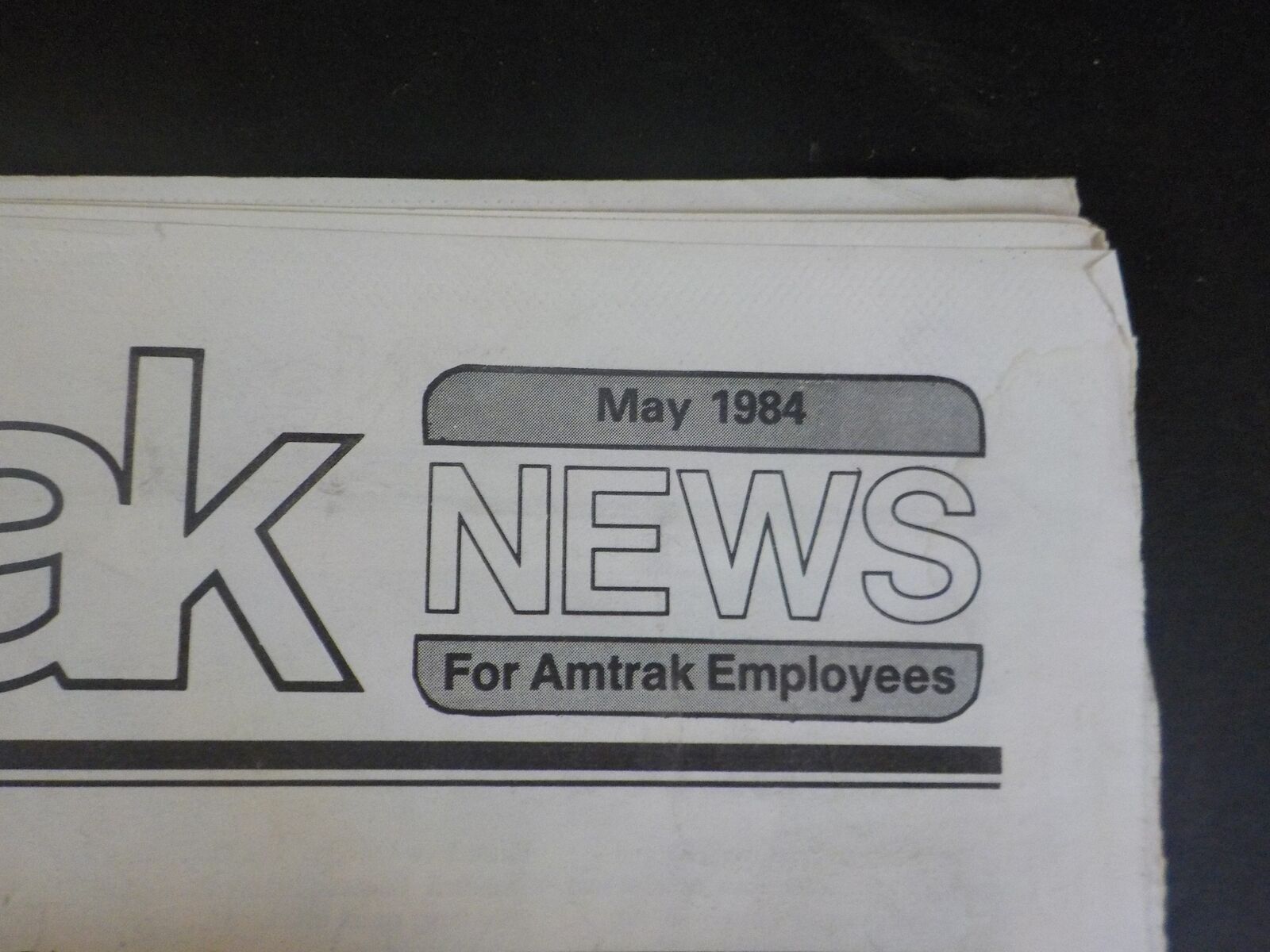 Amtrak News 1984 May Amtrak Leads Major Carriers – RailroadTreasures
