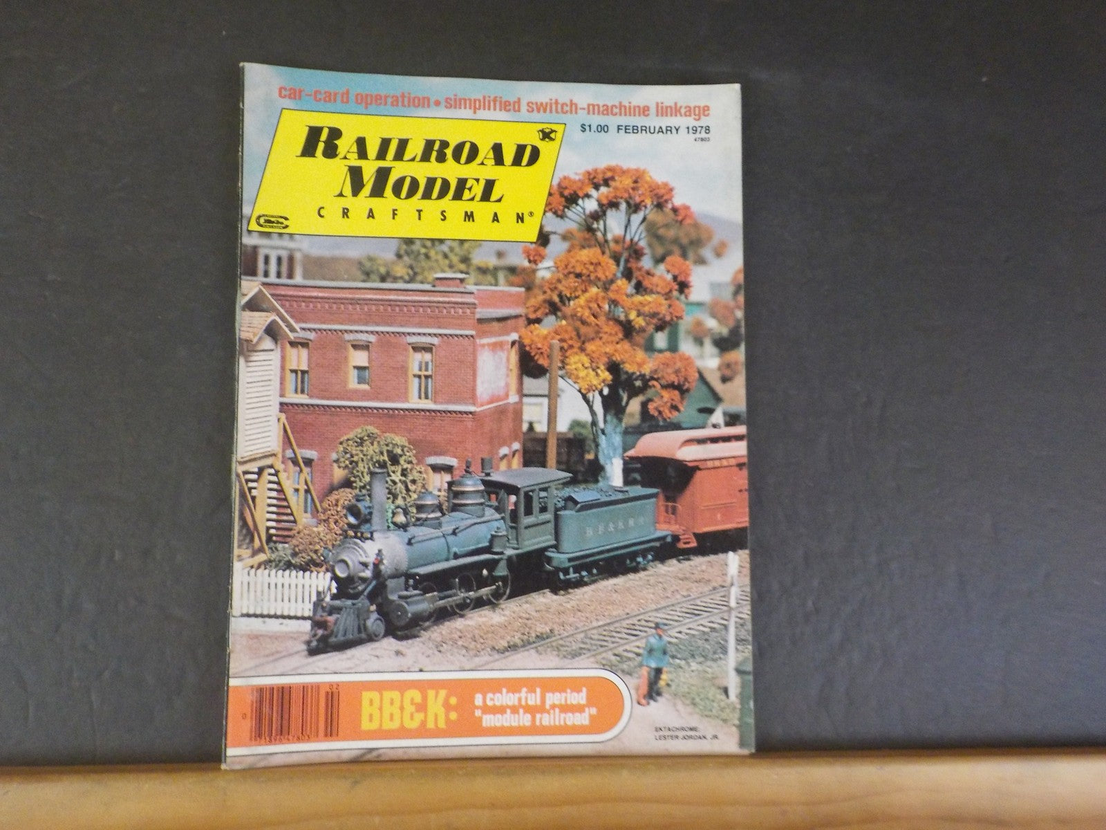 Railroad Model Craftsman Magazine 1978 February RMC Car Card operation ...