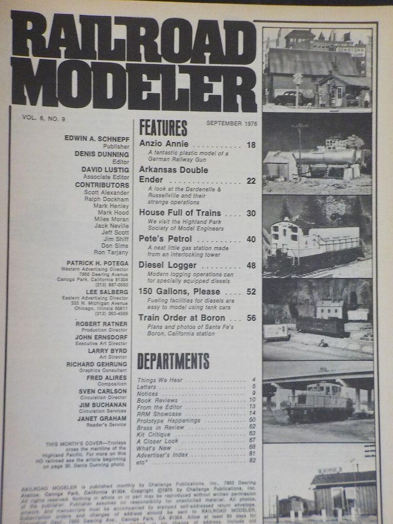Railroad Modeler 1976 September Logging diesel Gas station Diesel fuel ...
