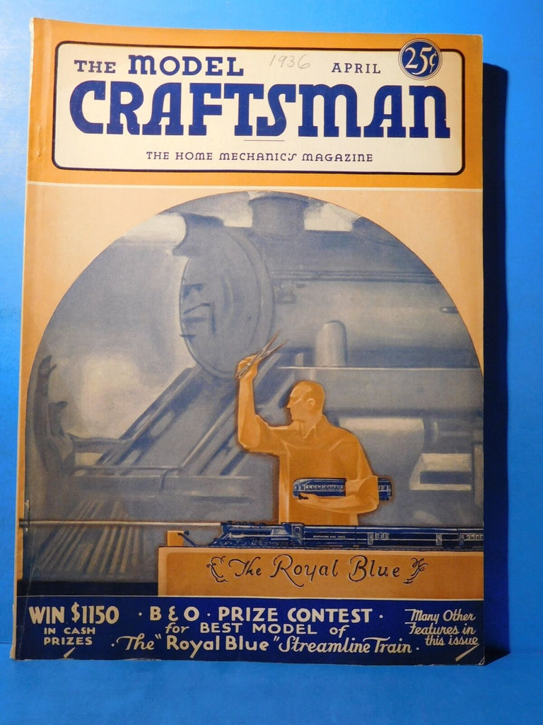 Model Craftsman RMC 1936 April Royal Blue Crossing blinker Bridges Mod ...