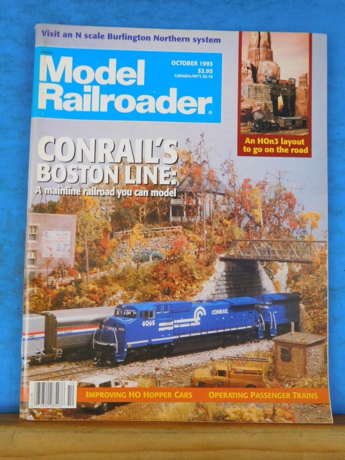 Model Railroader Magazine 1993 October Conrail Boston Line Improving H ...