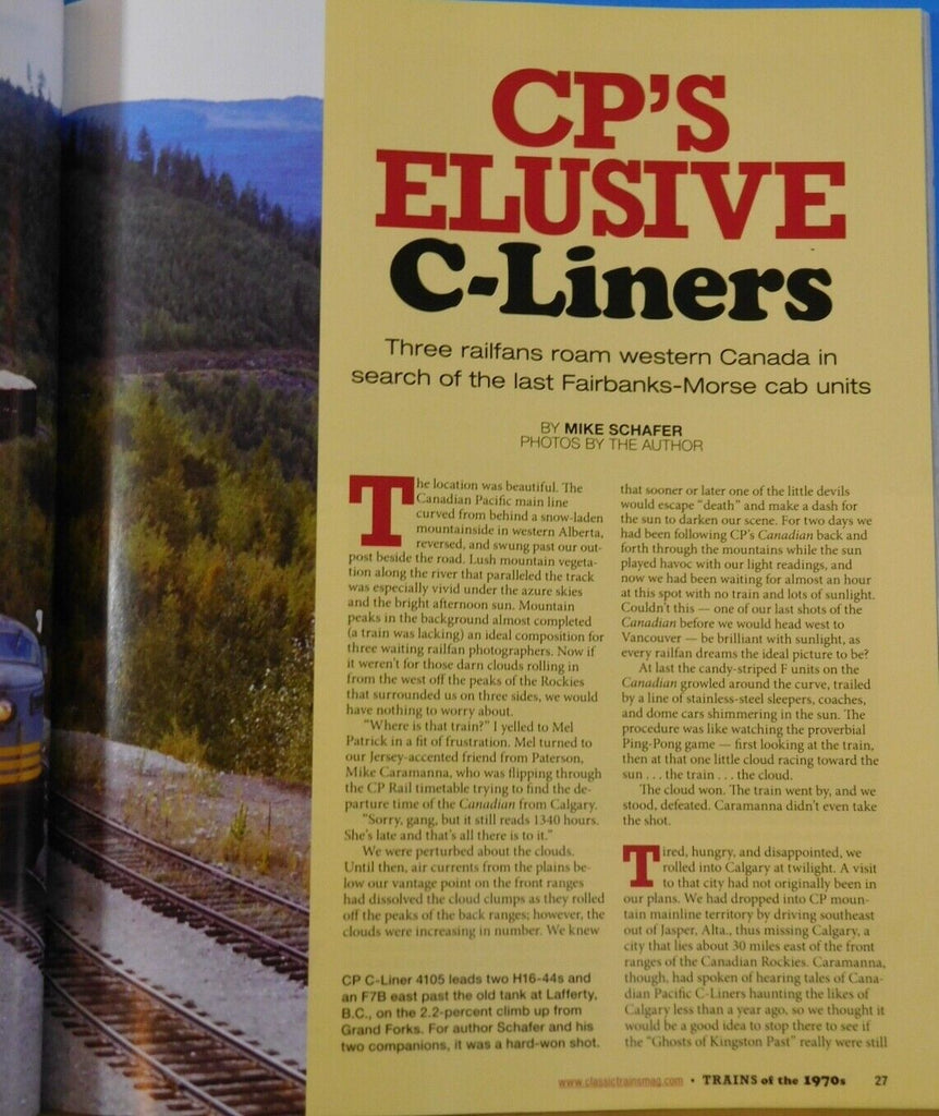 Trains of the 1970’s Classic Trains Special #16 2015 – RailroadTreasures