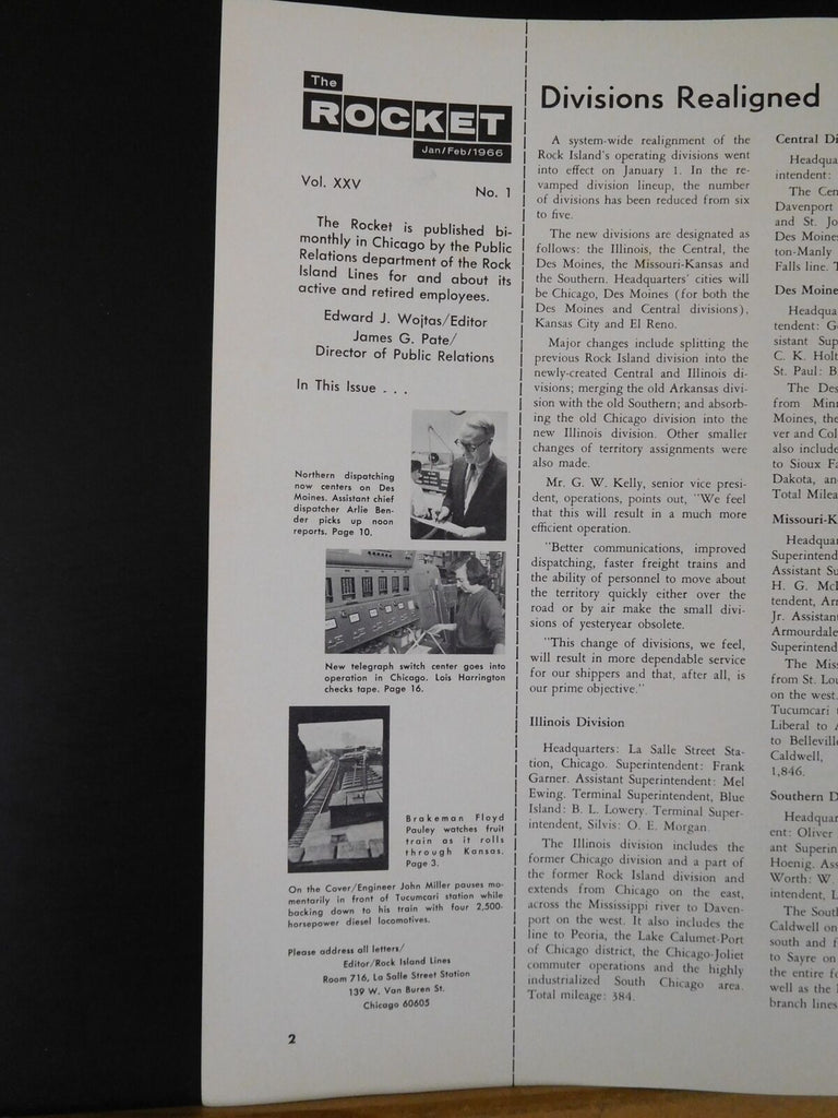 Rocket, The 1966 January-February Vol. XXV No.1 Rocket Island Employee ...