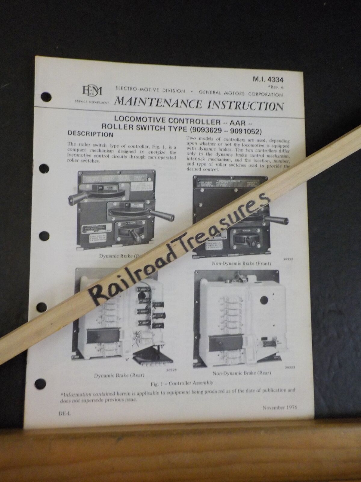 EMD Maintenance Instructions MI 4334 Rev A Locomotive controller AAR r ...