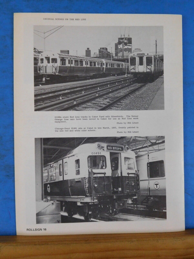 Rollsign Magazine of New England Transit News 1983 March April ...