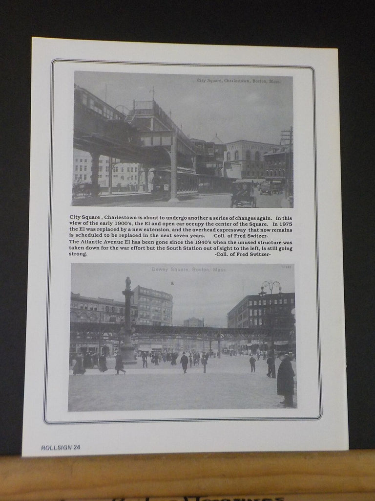 Rollsign Magazine of New England Transit News 1988 March/April Queen M ...