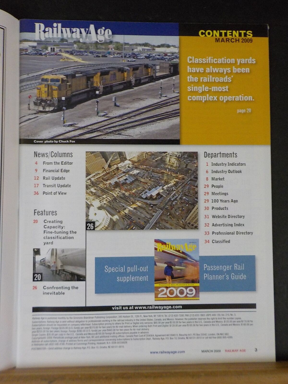 Railway Age 2009 March Passenger rail Fine-tuning the classification y ...