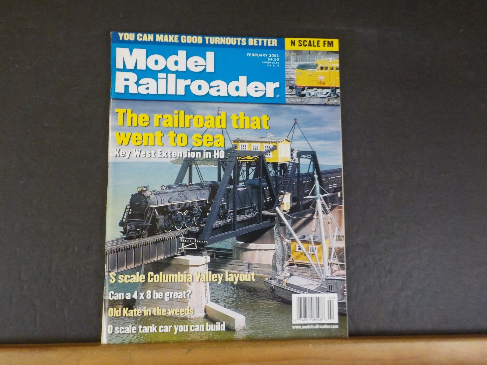 Model Railroader Magazine 2001 February Railroad that went to sea Key ...