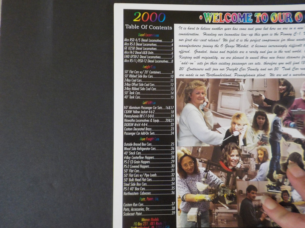 Weaver Models 2000 Catalog Celebrating Our 35th Year 1965-2000 ...