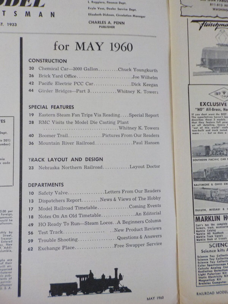 Railroad Model Craftsman Magazine 1960 May RMC Plate girder bridges 30 ...