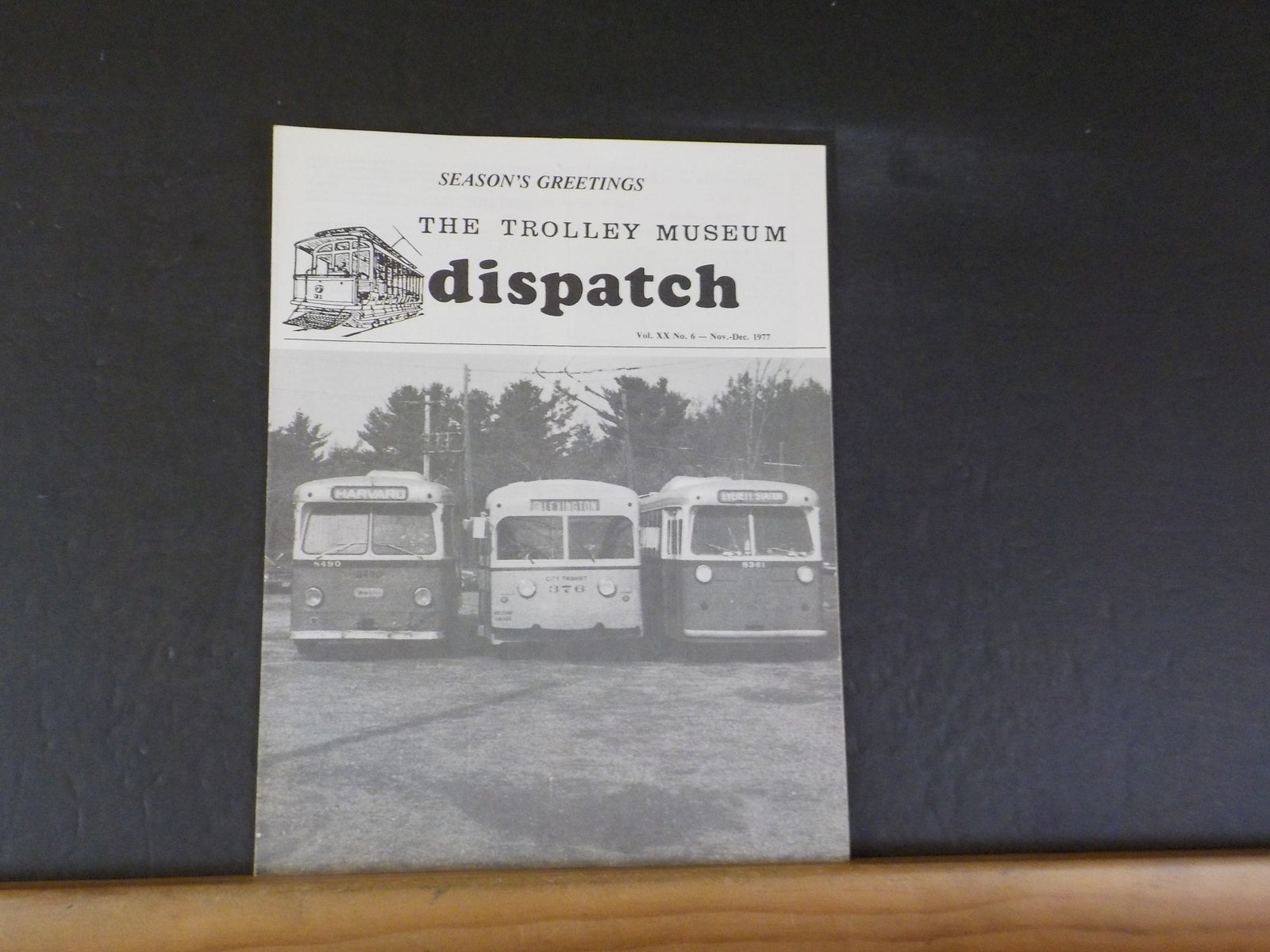 Trolley Museum Dispatch 1977 November-December Vol XX No 6 Seashore ne ...