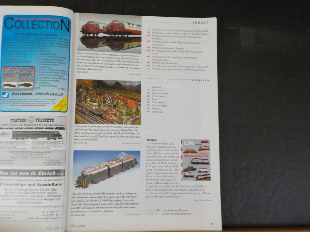 Loki Magazine 2002 2 with loose 2001 index Nurnberg Messeneuheiten ...