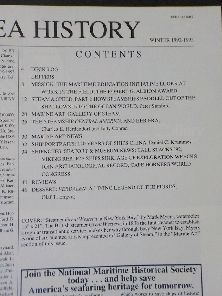 Sea History No 64 Winter 1992-93 Steam & Speed – RailroadTreasures