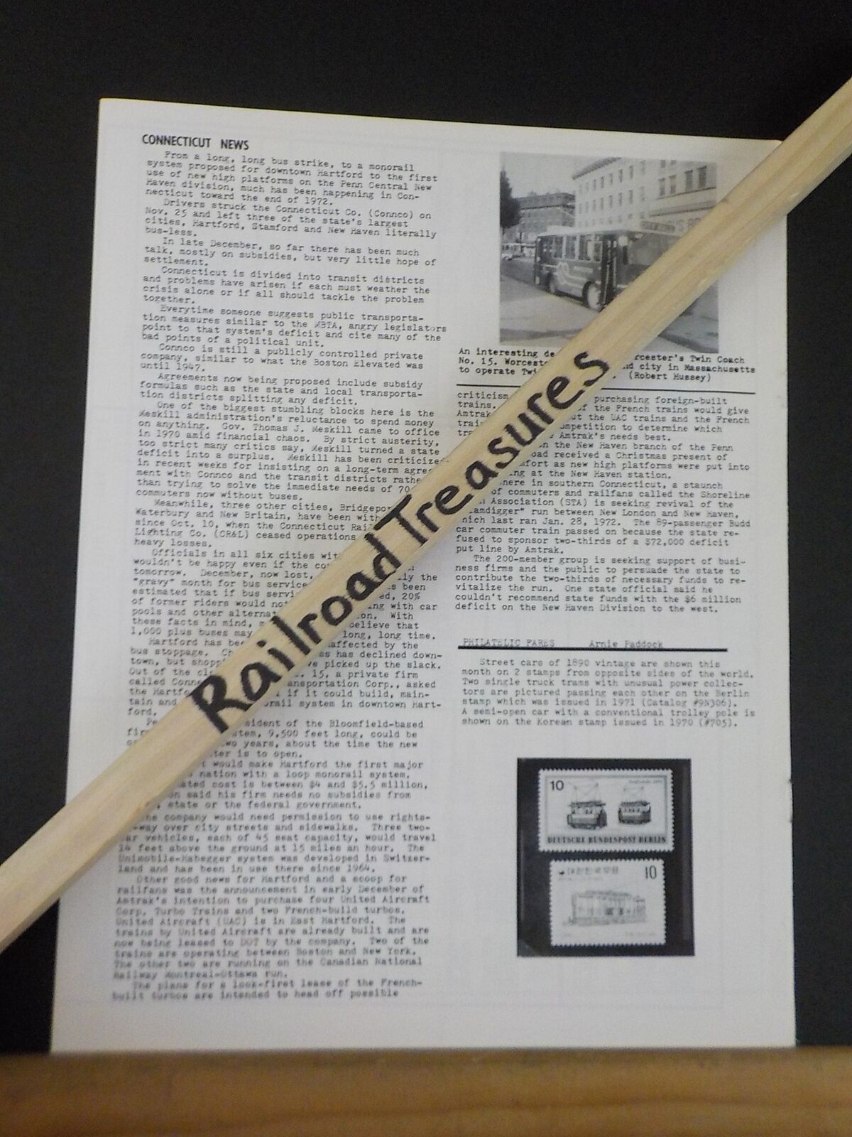 Rollsign Magazine of New England Transit News 1972 Dec Annual MBTA Bus ...