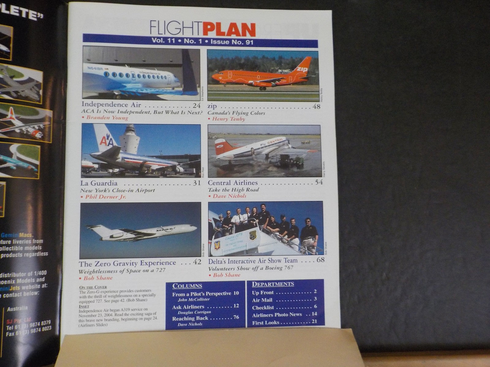 Airliners World’s Airline Magazine 2005 January Feb #91 Zero Gravity E ...