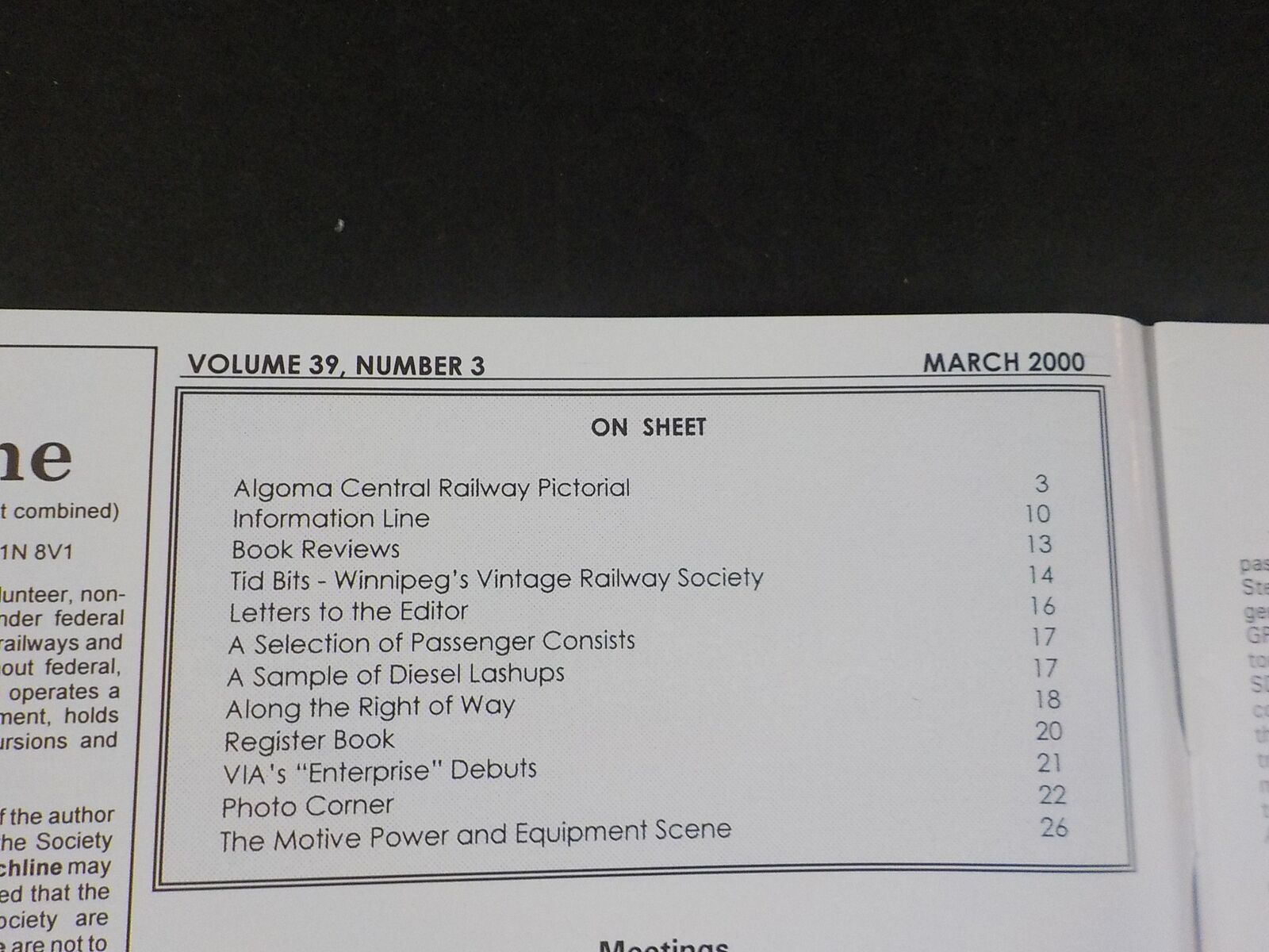 Branchline Canada’s Rail News Magazine 2000 March Algoma Central picto ...