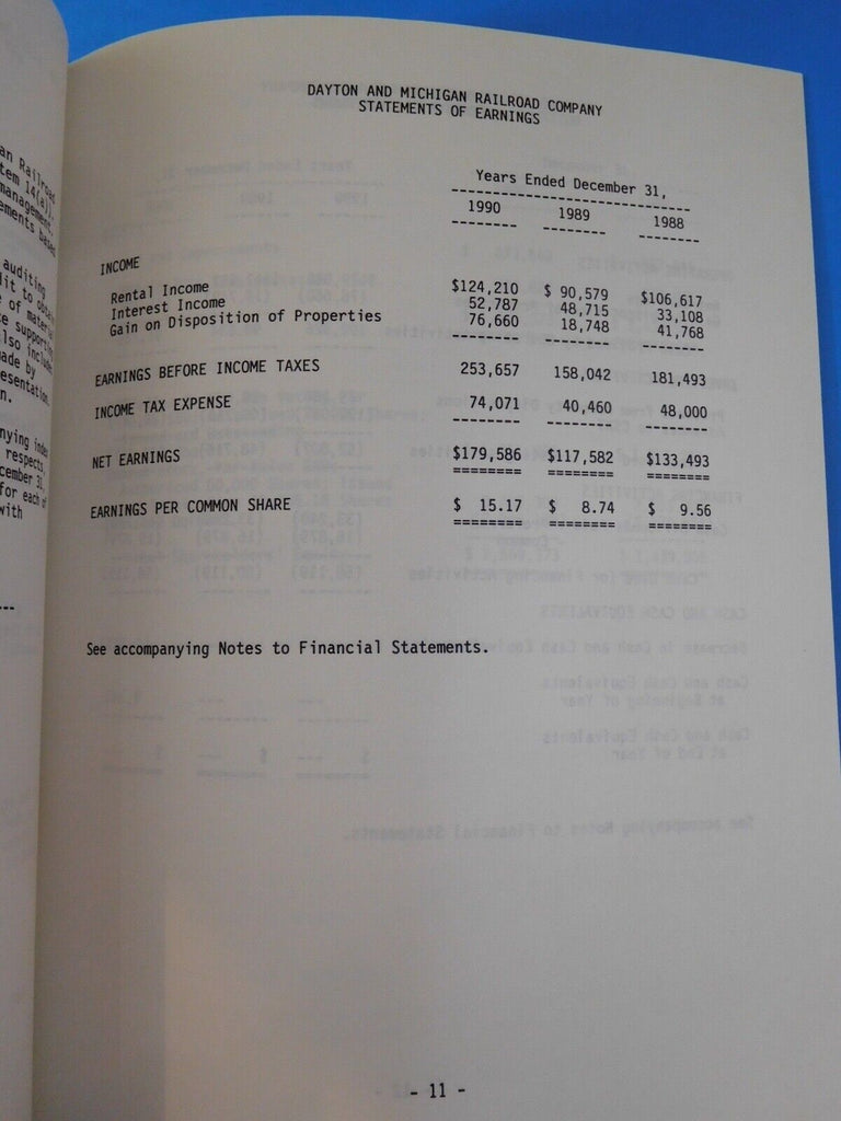CSX Transportation Annual Report and Form 10-K 1990 – RailroadTreasures