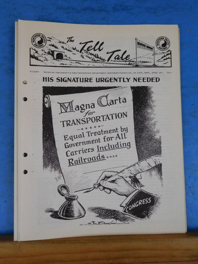 Tell Tale 1961 April Northern Pacific Employee Magazine Telltale ...