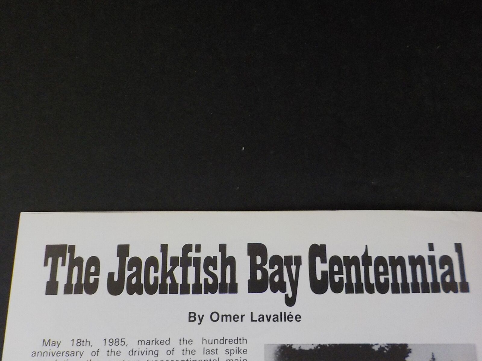 Canadian Rail #387 July August 1985 Jackfish Bay Centennial ...