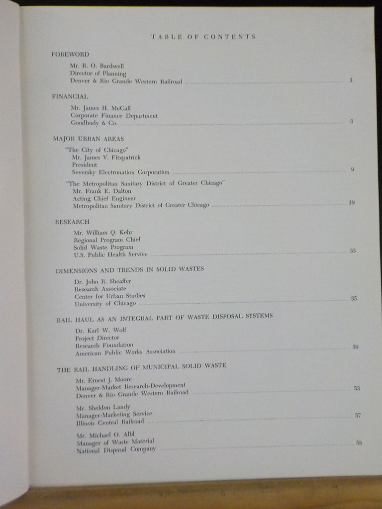 Affluent and the Effluent Waste Management Problems and Prospects Rail ...