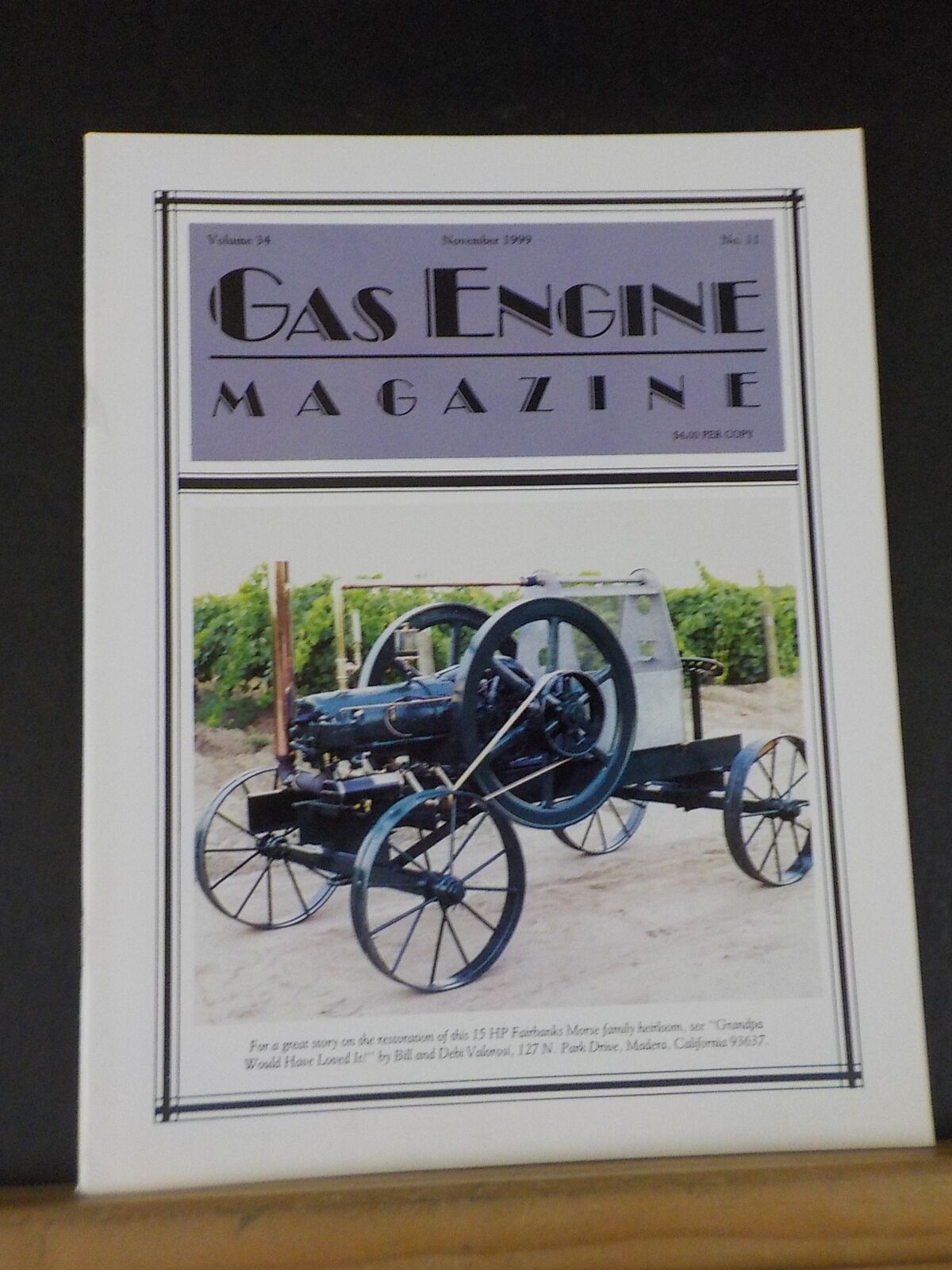 Gas Engine Magazine 1999 November Circa 1905 Marine Engine Ads Edwards ...