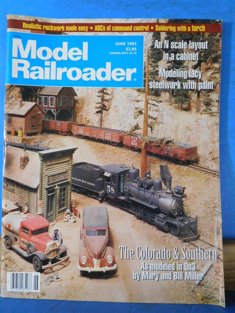 Model Railroader Magazine 1993 June Command Control TT Scale Kanawha C ...