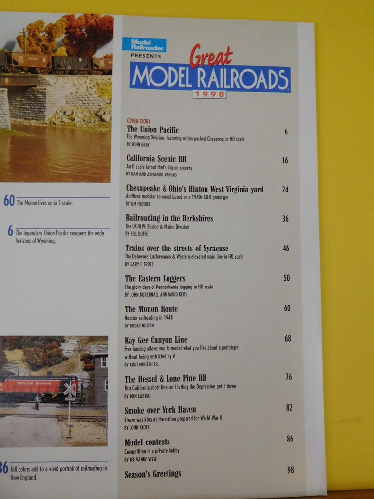 Great Model Railroads 1998 UP C&O Layouts Modeling ideas ...