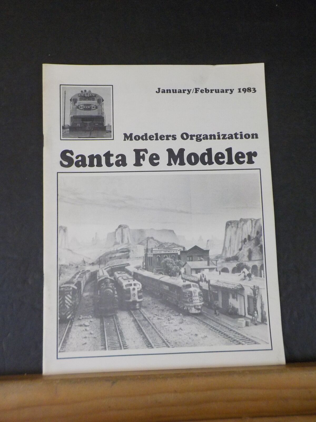 Santa Fe Modeler 1983 January billboard freight slogans GC&SF MOW Equi ...