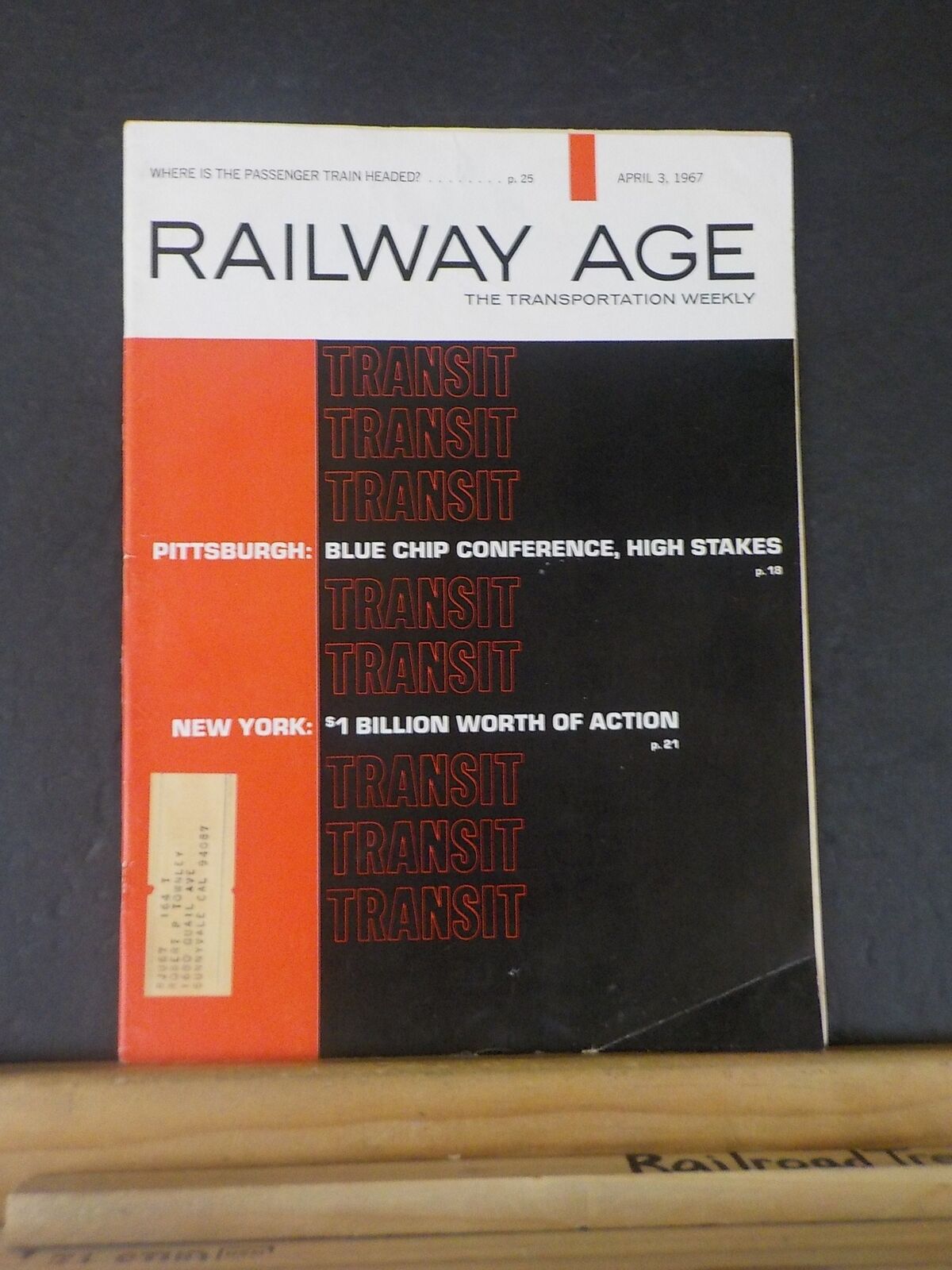 Railway Age 1967 April 3 Pittsburgh NEw York Where are passenger train ...