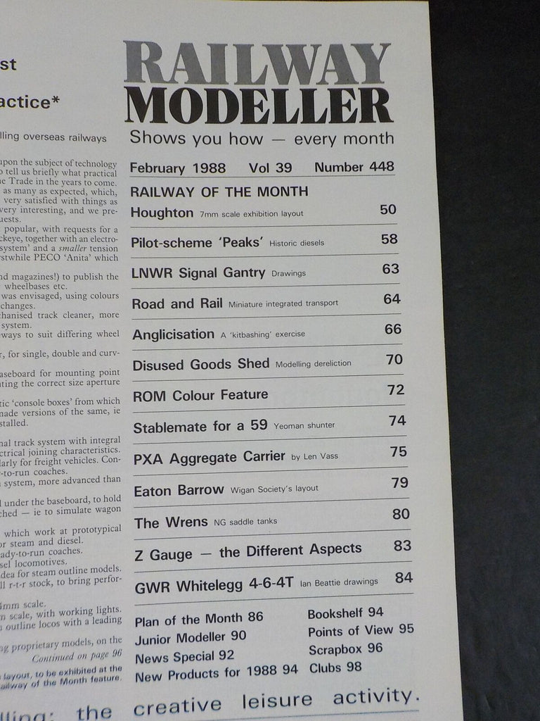 Railway Modeller 1988 February LNWR Signal Gantry Modelling the Peaks ...