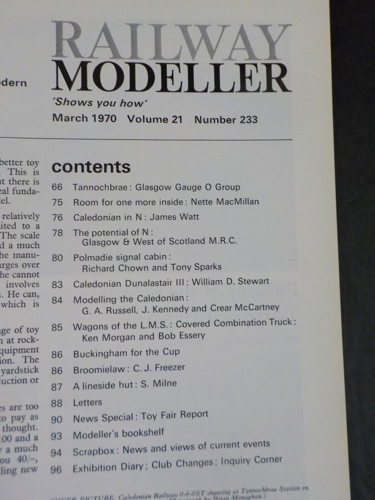 Railway Modeller 1970 March V21 #233 Glasgow exhibition special Modell ...
