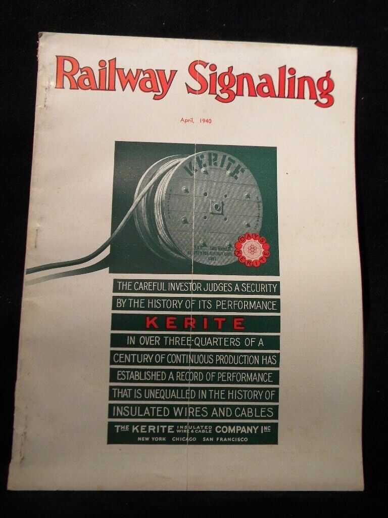 Railway Signaling 1940 April Wabash new signaling GTW PRR ...