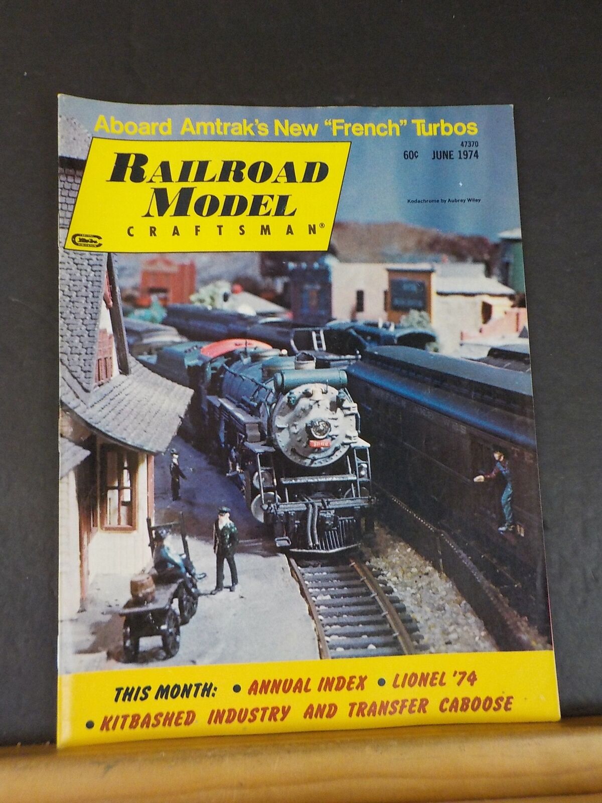 Railroad Model Craftsman Magazine 1974 June Amtrak French turbos INDEX ...