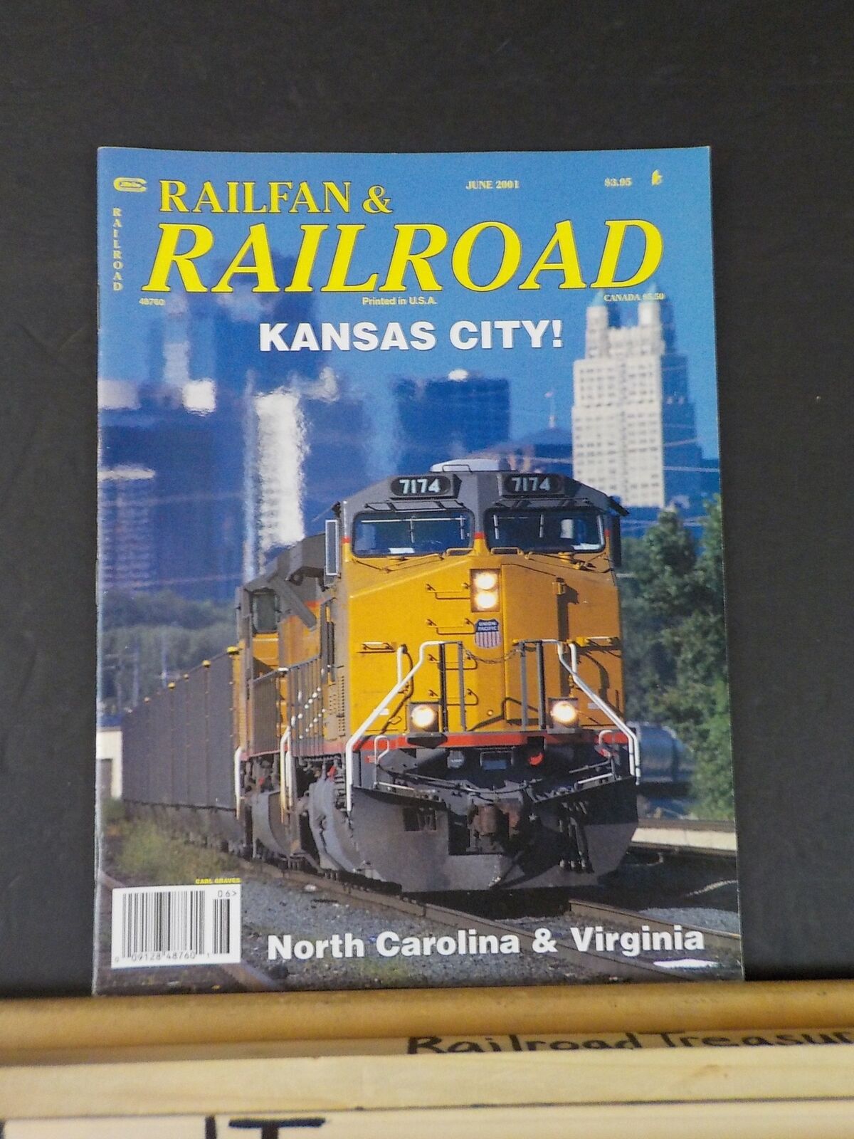 Railfan & Railroad Magazine 2001 June Kansas City! North Carolina & Vi ...