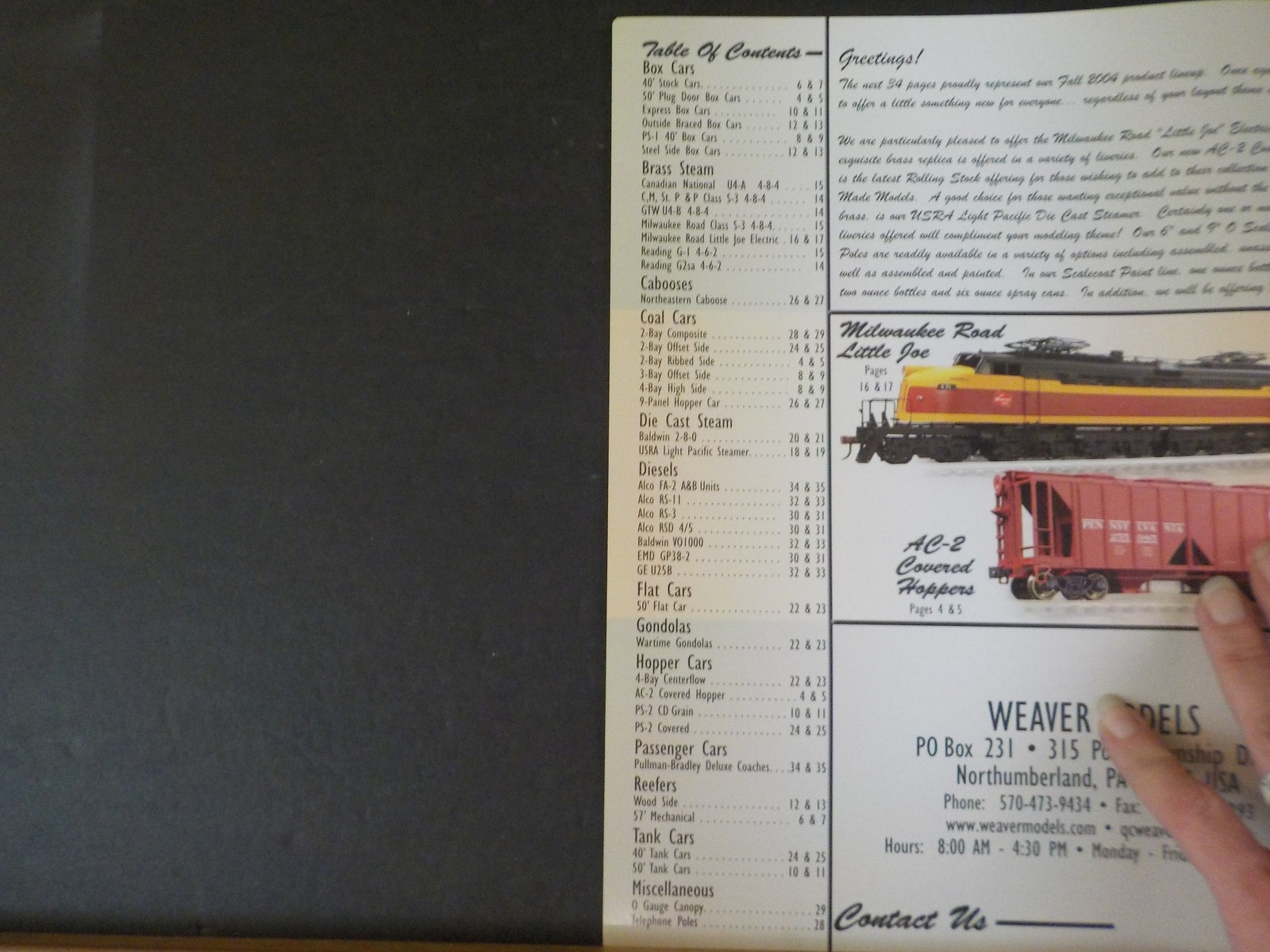 Weaver Models 2004 Fall Catalog (includes Weaver Dealer Pricing Guide ...