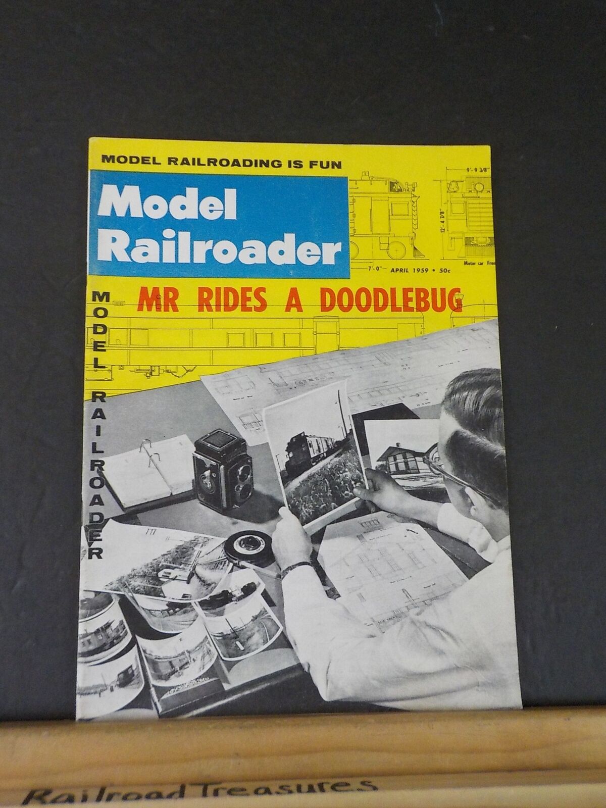 Model Railroader Magazine 1959 April MR rides a doodlebug Face-lifting ...
