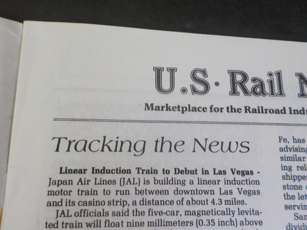 US Rail News 1987 December Issue 9 Railroad Industry – RailroadTreasures