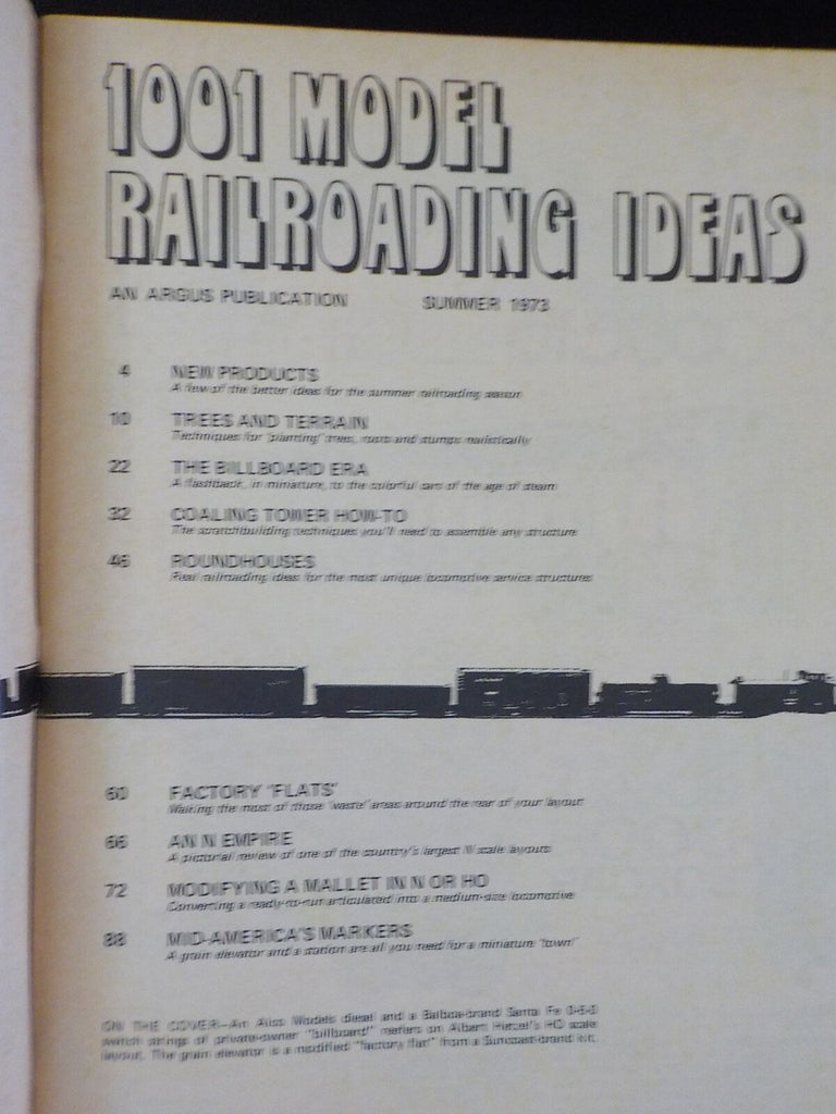 1001 Model Railroading Ideas 1973 Summer Trees Terrain Billboard era C ...