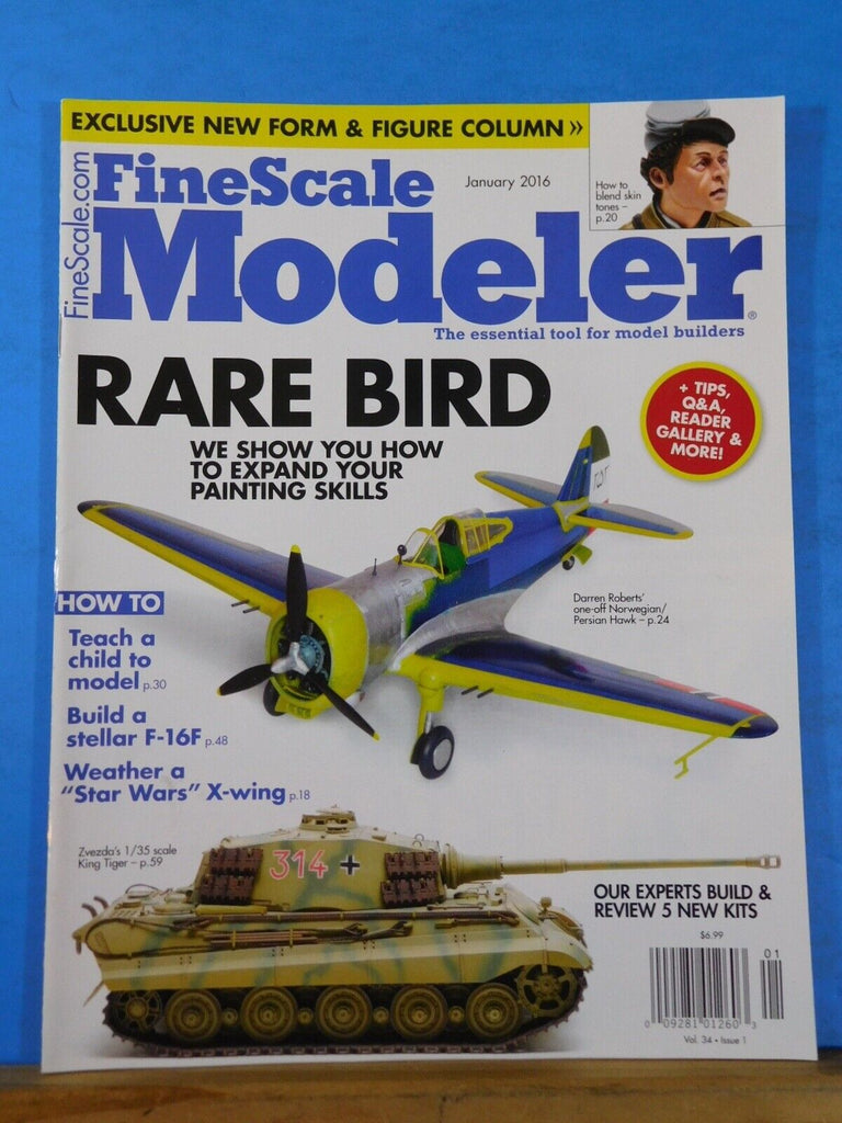 FineScale Modeler 2016 Jan Norwegian Persian Hawk Expand painting skil ...