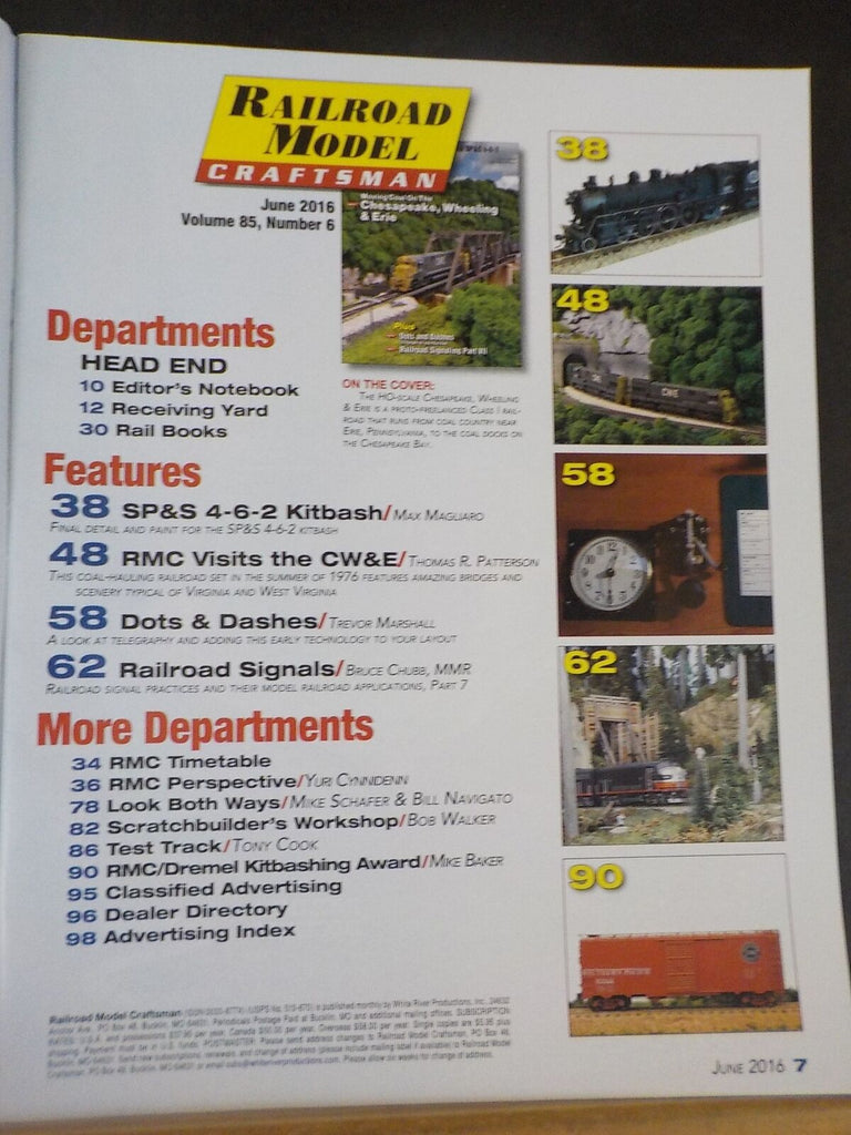 Railroad Model Craftsman Magazine 2016 June Dots and Dashes ...
