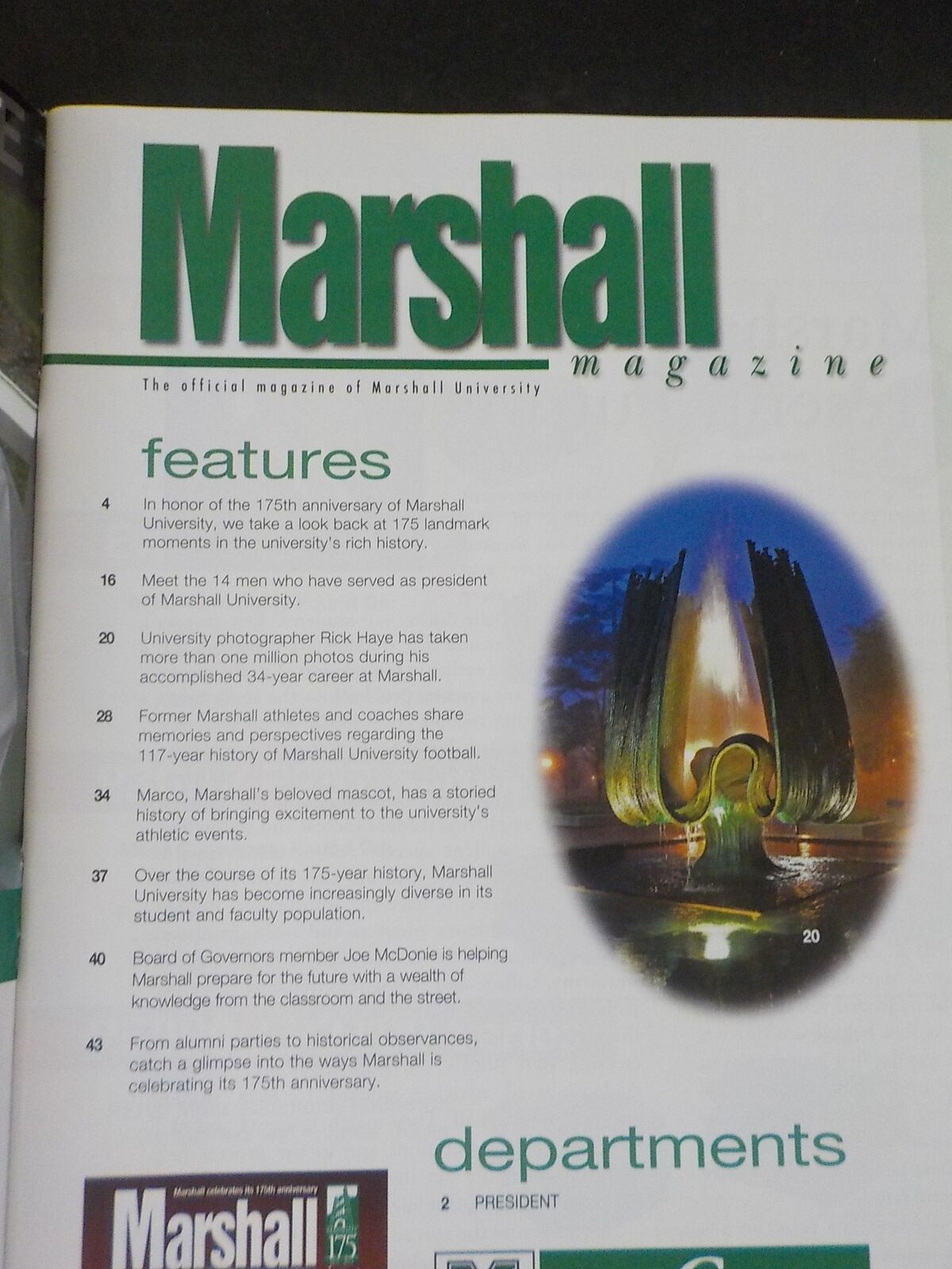 Marshall Magazine 2012 Autumn Then & Now 175 days in Marshall's histor ...