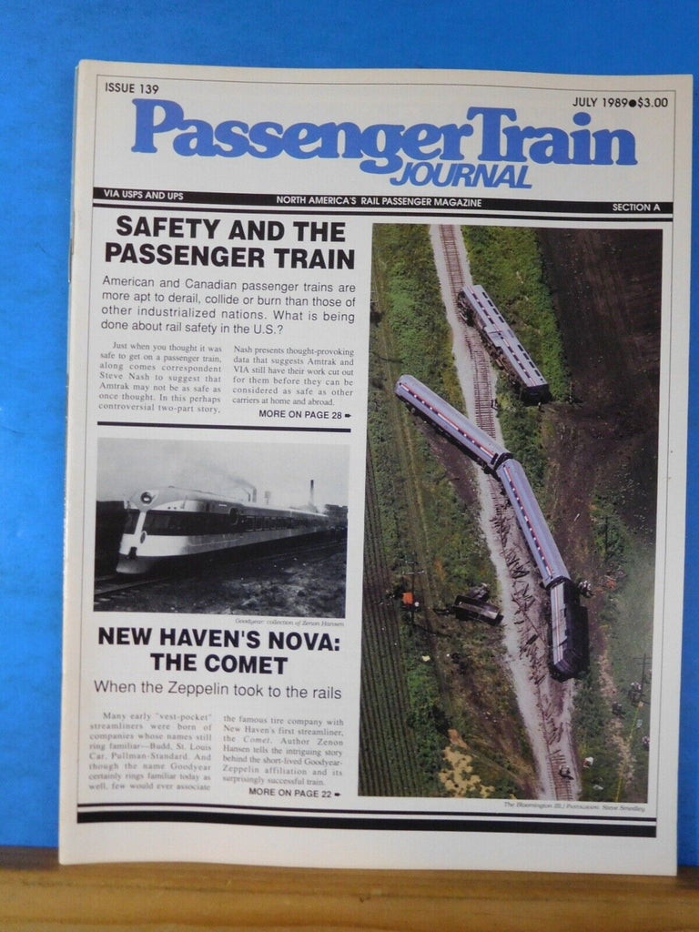 Passenger Train Journal #139 1989 July Safety and the Passenger Train ...