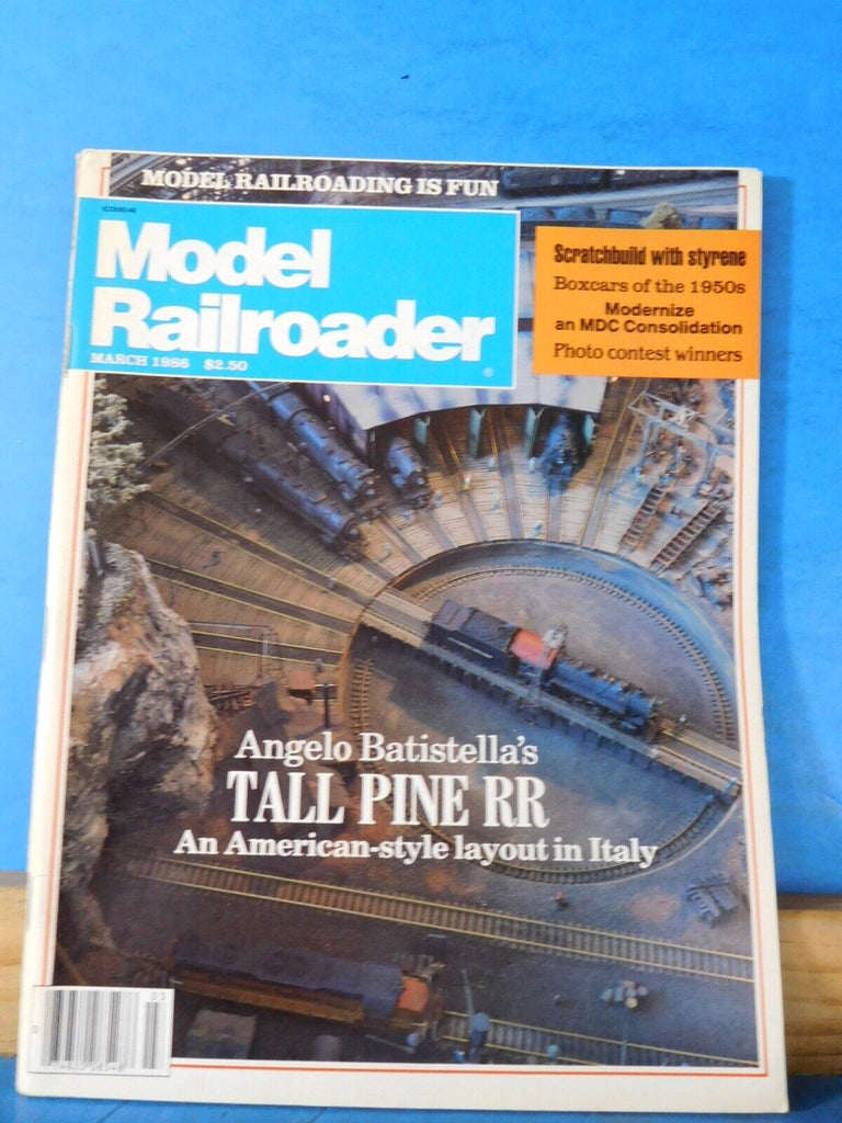 Model Railroader Magazine 1986 March Sctratchbuilt with styrene 1950s ...