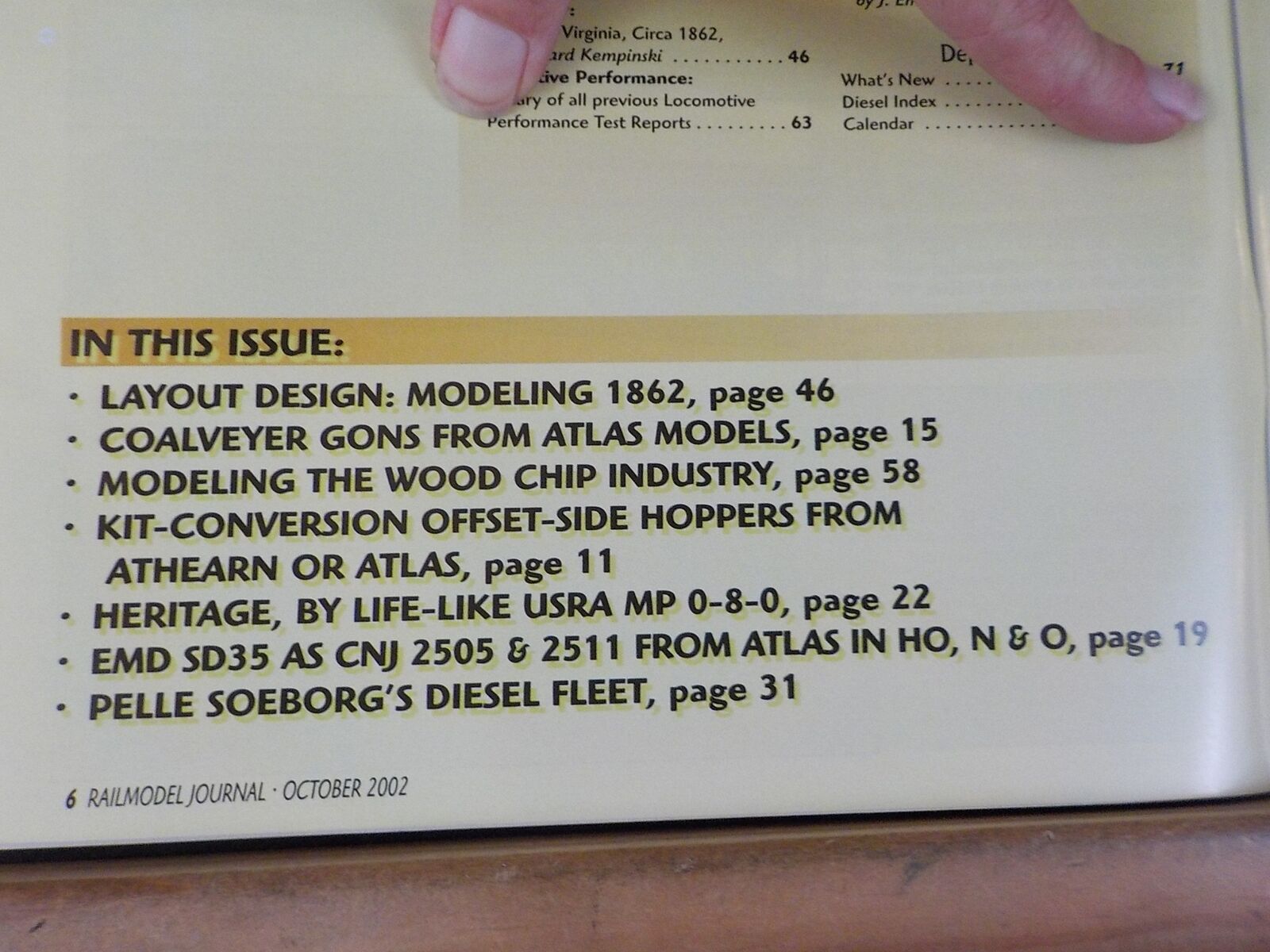 Railmodel Journal 2002 October Layout Design Modeling 1862 ...