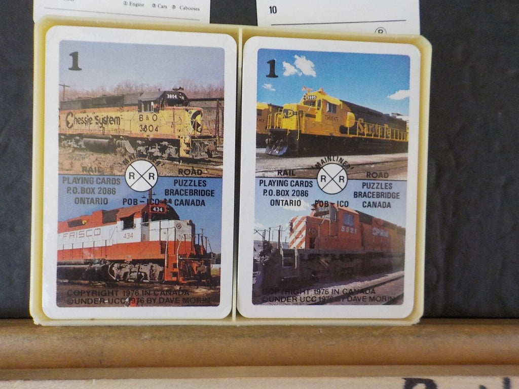 Railroad card game 2 Decks of playing Cards – RailroadTreasures