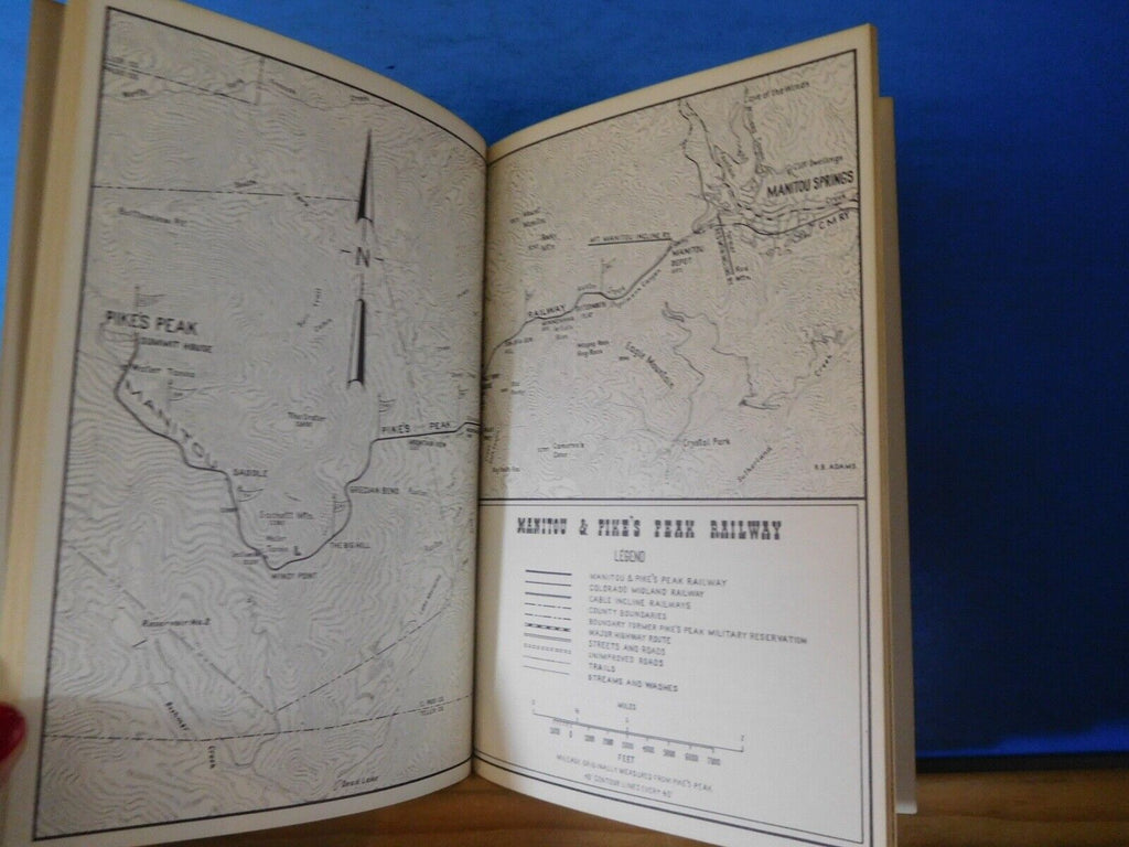 COG Railway to Pikes Peak By Morris Abbott Soft Cover Copyright 1973 ...