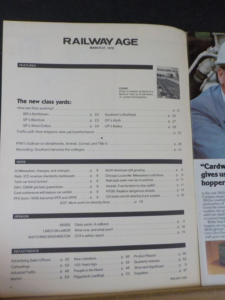 Railway Age 1978 March 27 Nationalization BN SF SP Southern CP ...