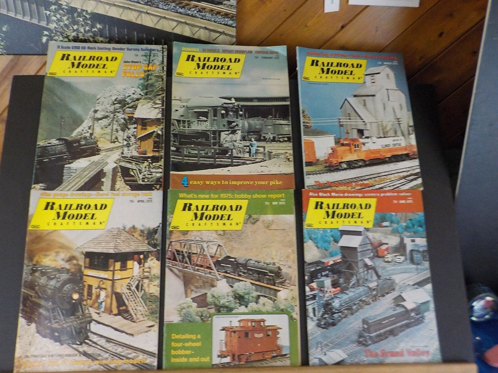 Railroad Model Craftsman Magazine Complete Year 1975 12 issues ...