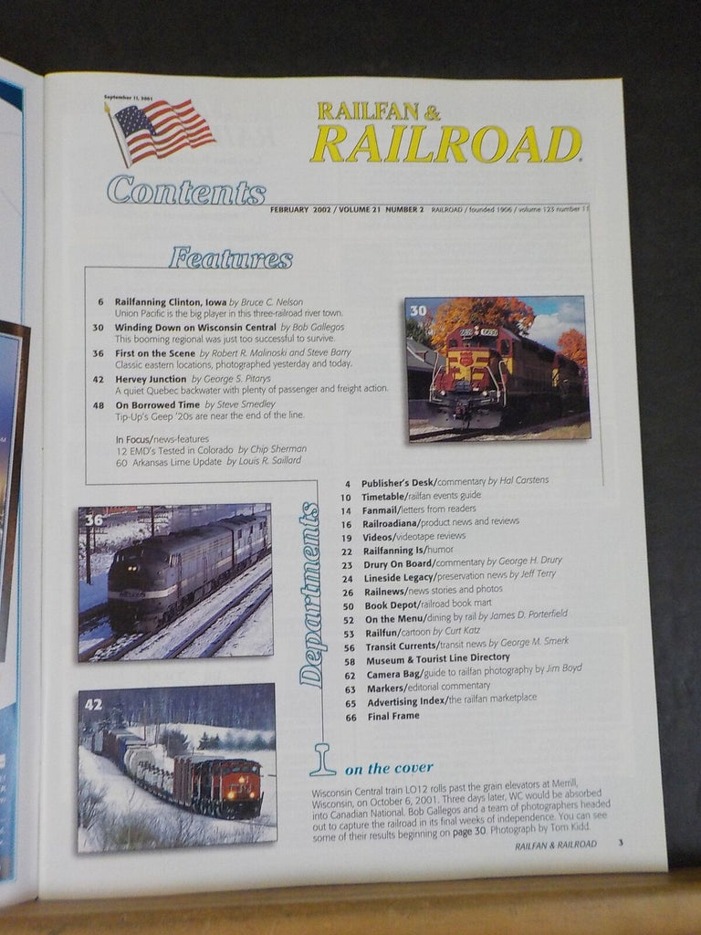 Railfan & Railroad Magazine 2002 February Wisconsin Central Farewell C ...