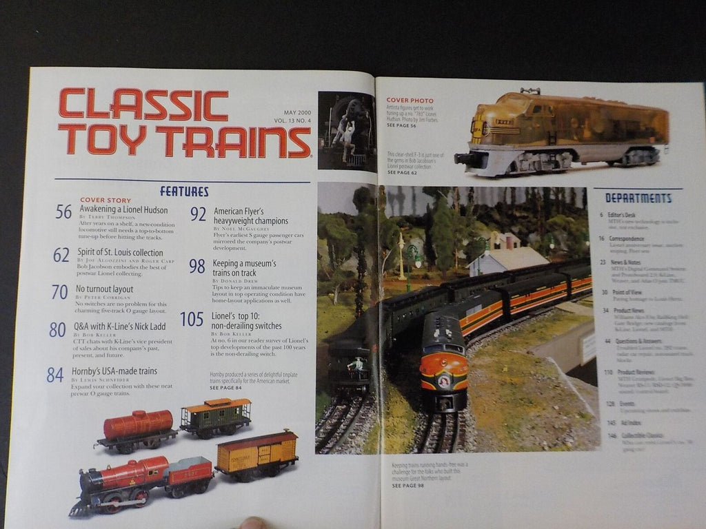 Classic Toy Trains 2000 May Tune up Lionel Hudson American Flyer Passe ...